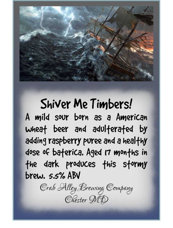 Shiver me Timbers | Crab Alley Brewing Company